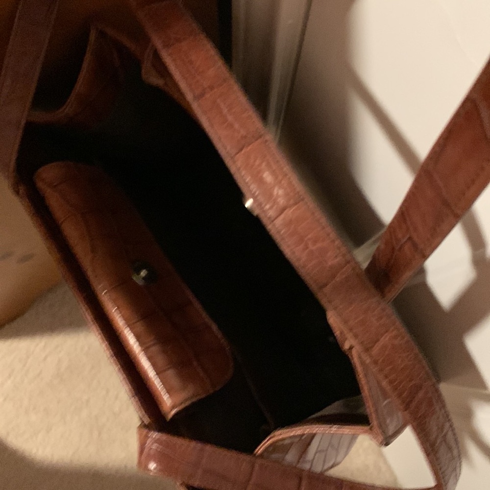 Brown Crocodile Leather Dooney & Bourke Bag - Gem